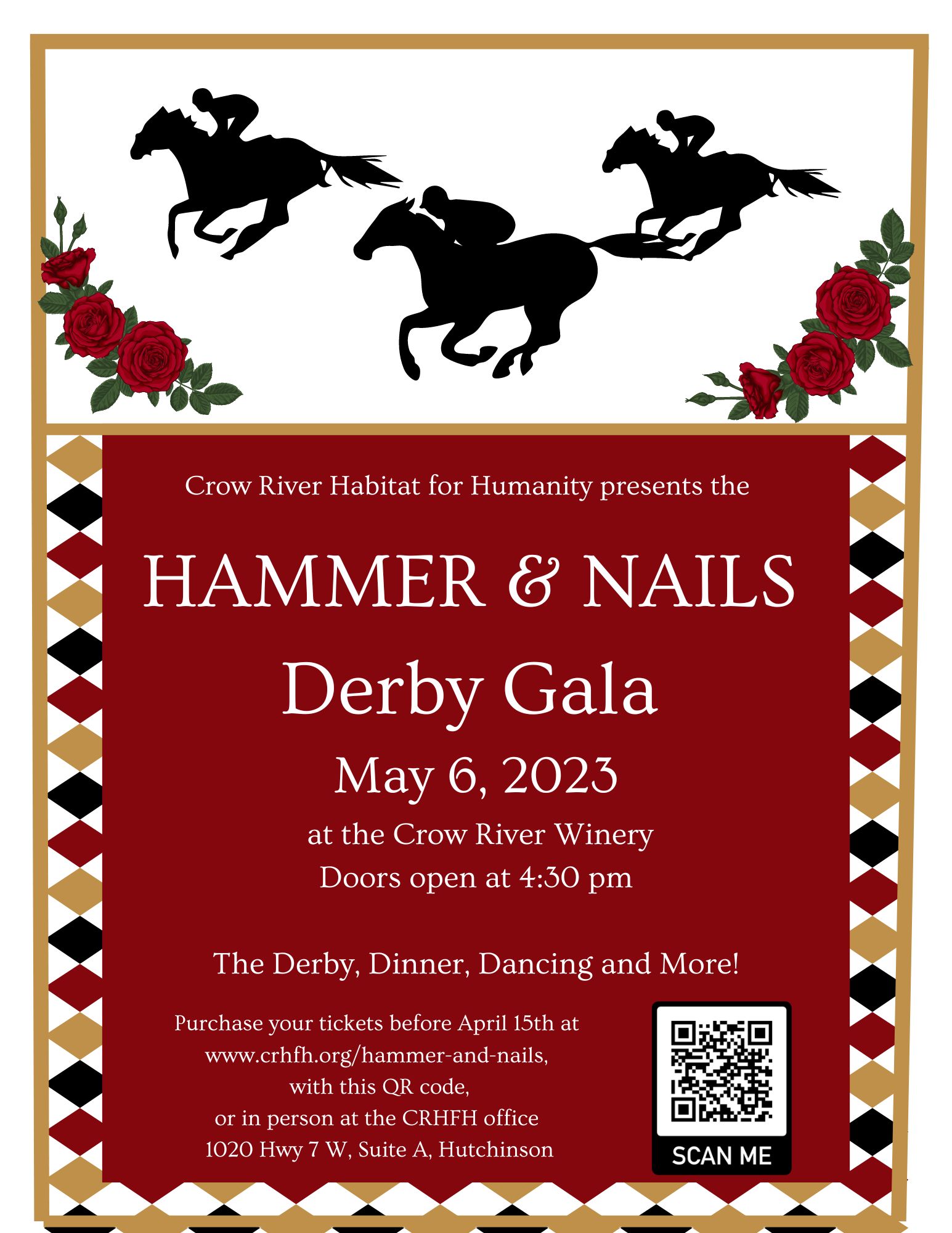 Get your tickets now for the Hammer & Nails Derby Gala - Crow River ...